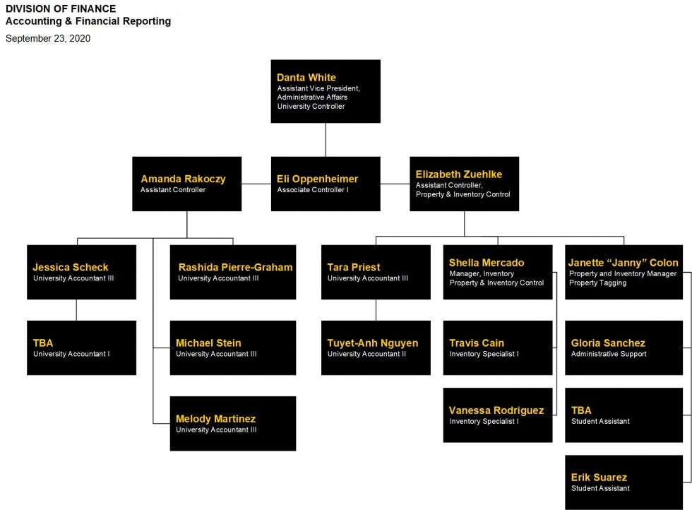 General Accounting: Org Chart | Financial Affairs